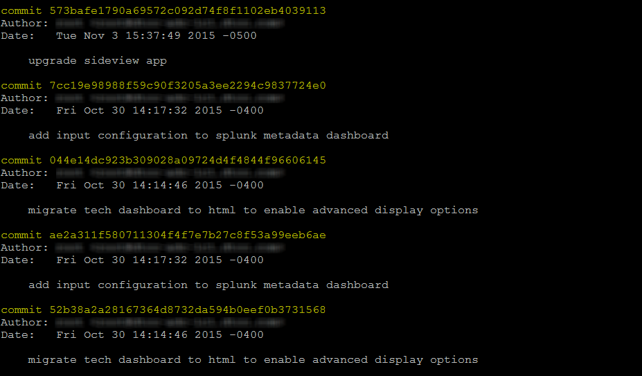 Splunk Configuration Management -- my progress so far